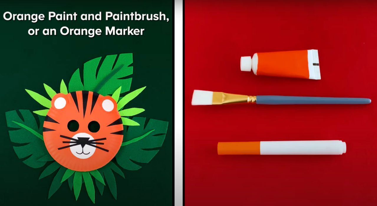 How to Make a Tiger Mask | ABCmouse