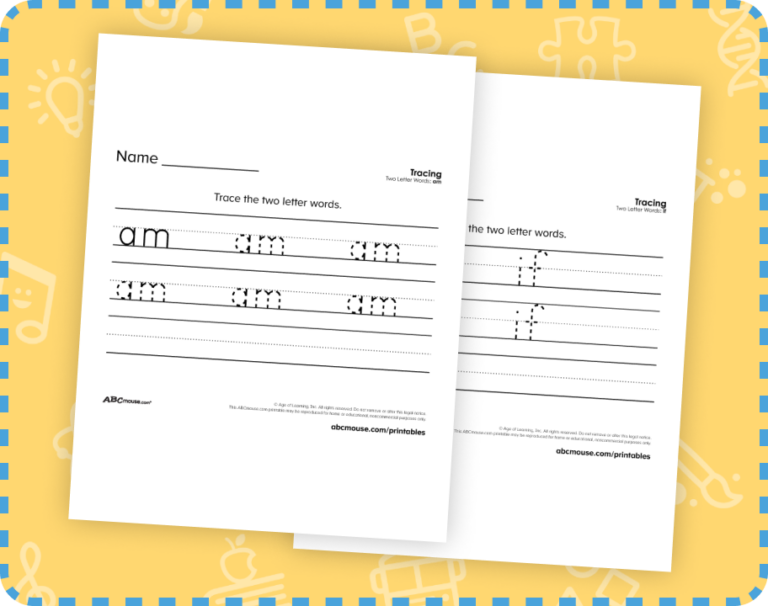 2 Letter Words for Kids (Free Printable List) | ABCmouse