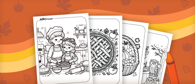 Free Thanksgiving Dinner Printable Coloring Pages for Kids | ABCmouse