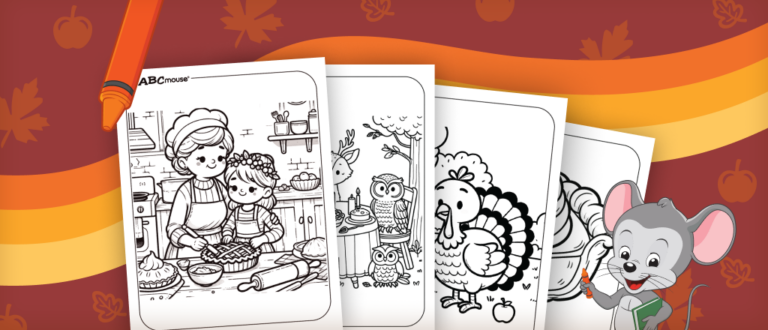 Cute Thanksgiving Coloring Pages for Kids | ABCmouse