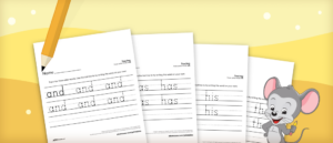 Three-Letter Word Tracing Worksheets for Kindergarten | ABCmouse