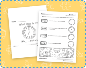 Telling Time Worksheets | ABCmouse