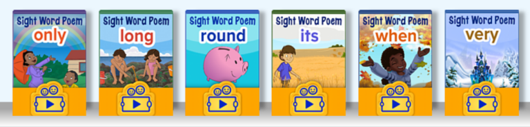 PreK Sight Word List | ABCmouse