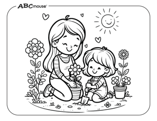 Free Mother’s Day Coloring Pages and Cards | ABCmouse