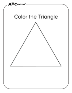 Triangle Coloring Pages | ABCmouse