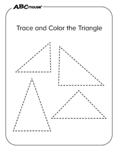 Triangle Coloring Pages | ABCmouse