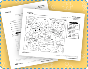 Digraph Worksheets for First Grade | ABCmouse