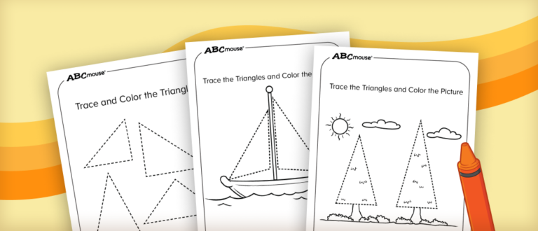 Triangle Coloring Pages | ABCmouse