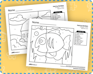 Color-by-Number Worksheets for Preschool | ABCmouse