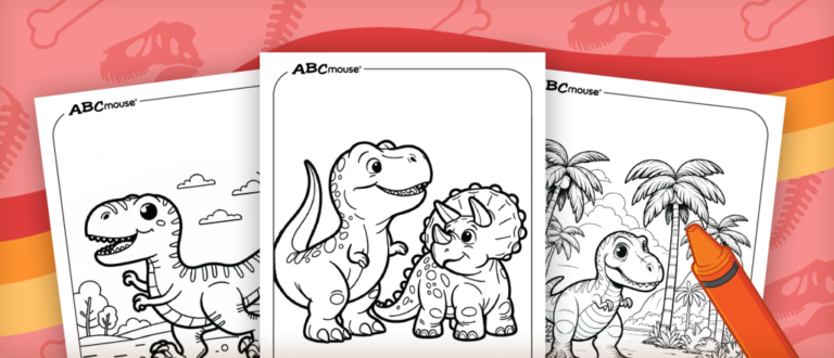 Tyrannosaurus Rex Dinosaur Coloring Pages | ABCmouse