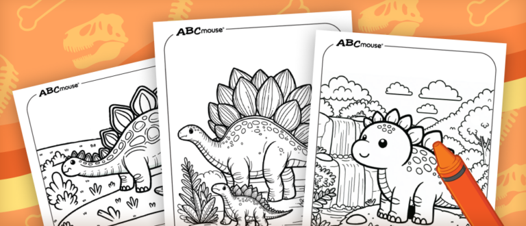 Stegosaurus Dinosaur Coloring Pages | ABCmouse
