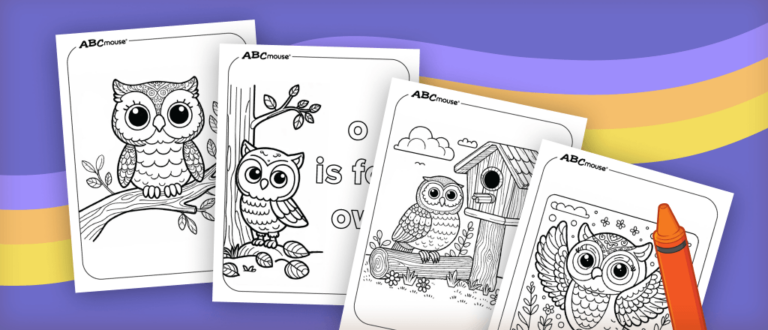 Owl Coloring Coloring Pages | ABCmouse