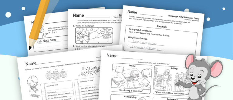 Punctuation & Sentences Worksheets | ABCmouse