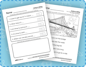 Punctuation & Sentences Worksheets | ABCmouse