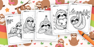Sloth Coloring Pages | ABCmouse
