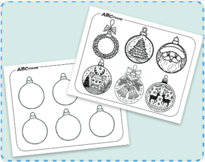 Christmas Ornament Coloring Pages | ABCmouse