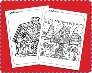 Gingerbread House Coloring Pages | ABCmouse