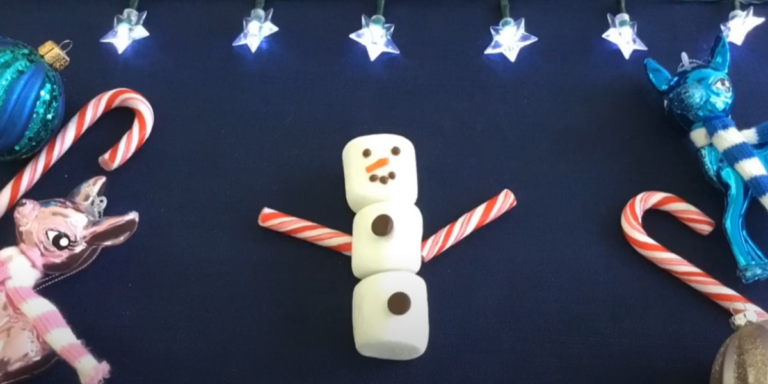 Marshmallow Snowman Winter Craft | ABCmouse