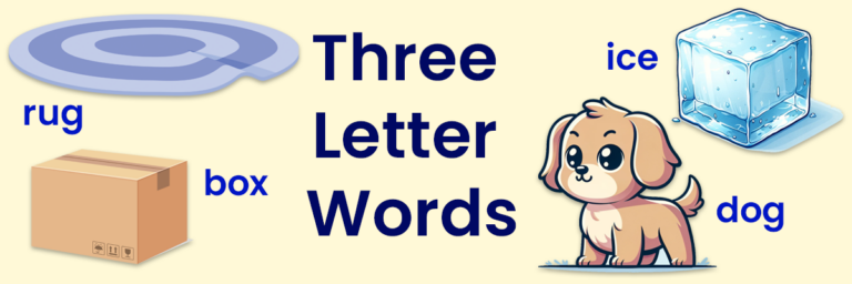 3-Letter Words for Kids (Free Printable List) | ABCmouse