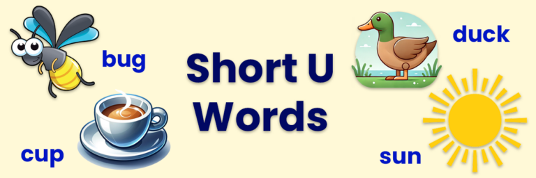Short U Words for Kids (Free Printable List) | ABCmouse