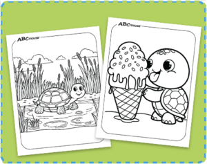 Free Printable Turtle Coloring Pages | ABCmouse