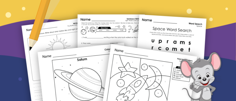 Space and Solar System Worksheets | ABCmouse