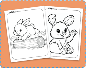 Free Printable Bunny Rabbit Coloring Pages | ABCmouse