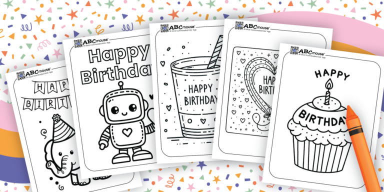 Free Printable Happy Birthday Coloring Pages | ABCmouse