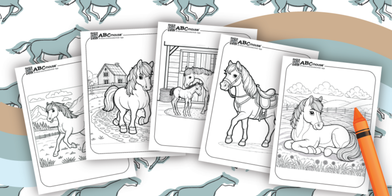 Free Printable Horse Coloring Pages | ABCmouse