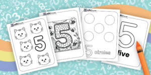 Free Printable Number Five Coloring Pages | ABCmouse