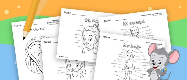 Free Printable Parts of the Body Worksheets | ABCmouse