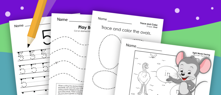 Free Printable Tracing Worksheets for Preschoolers | ABCmouse