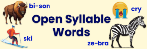 100 Open Syllable Words for Kids (Printable Lists & Activities) | ABCmouse