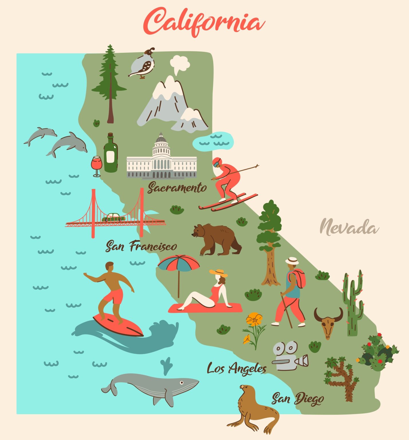 Interesting Facts About California | ABCmouse