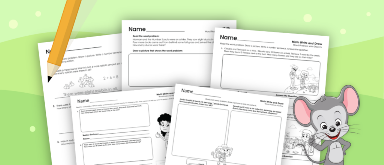 First Grade Math Story Problem Worksheets | ABCmouse