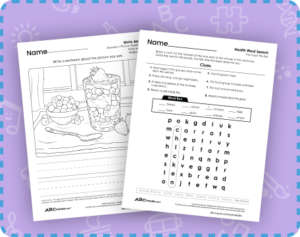 Free Printable Healthy Habits Worksheets | ABCmouse