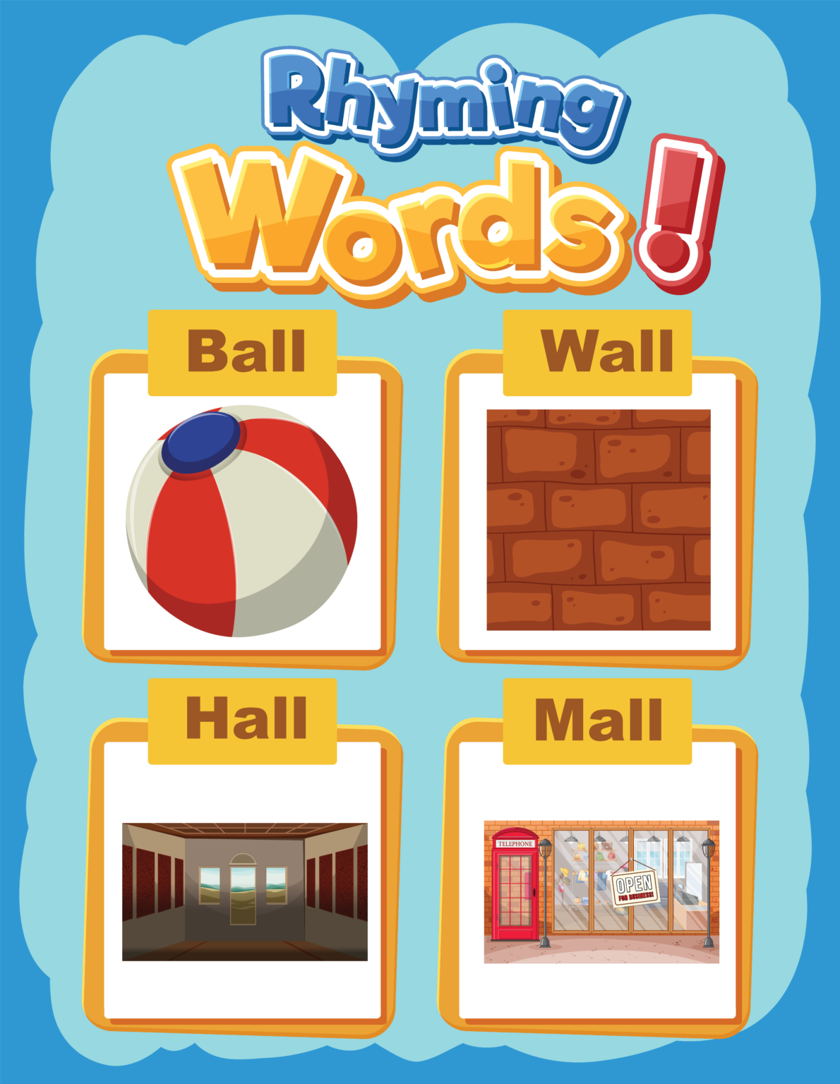 Rhyming Words for Kindergarten (Free Printables) | ABCmouse