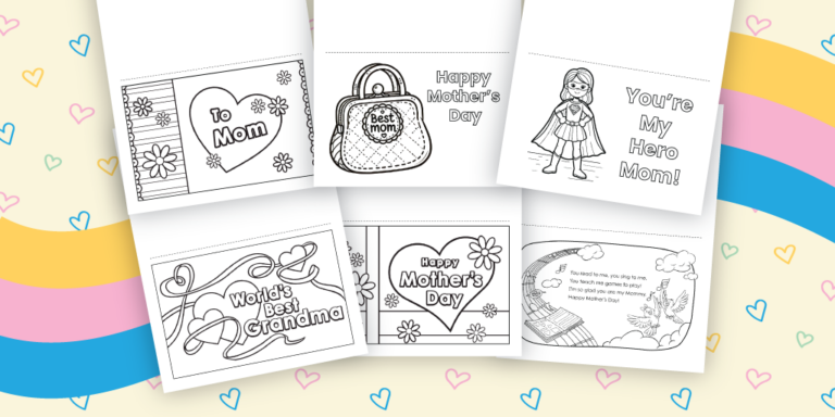 Free Mother’s Day Cards for Kids to Color | ABCmouse