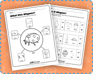 Free Rhyming Worksheets for Kids – Download & Print Now | ABCmouse