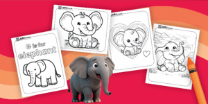 Free Printable Elephant Coloring Pages | ABCmouse