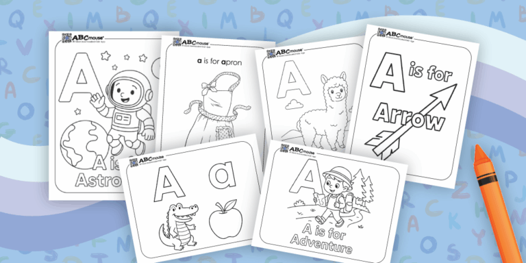 Letter A Coloring Pages (Free Printables!) | ABCmouse
