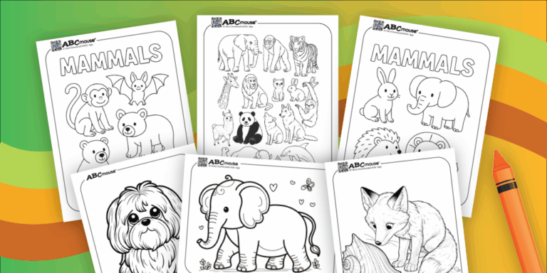 Mammals Coloring Pages | ABCmouse