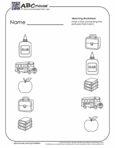 Back to School Worksheets for Kids | ABCmouse