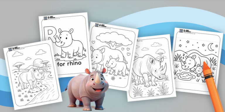 Free Printable Elephant Coloring Pages | ABCmouse