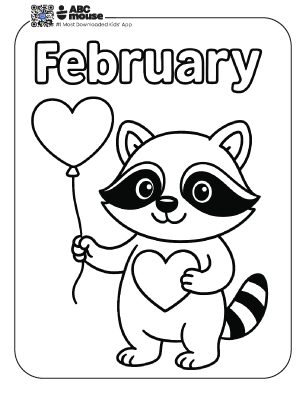 February Coloring Pages for Kids (Free Printables!) | ABCmouse