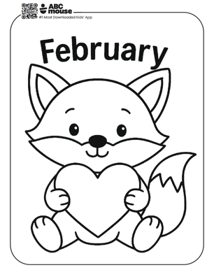 February Coloring Pages for Kids (Free Printables!) | ABCmouse