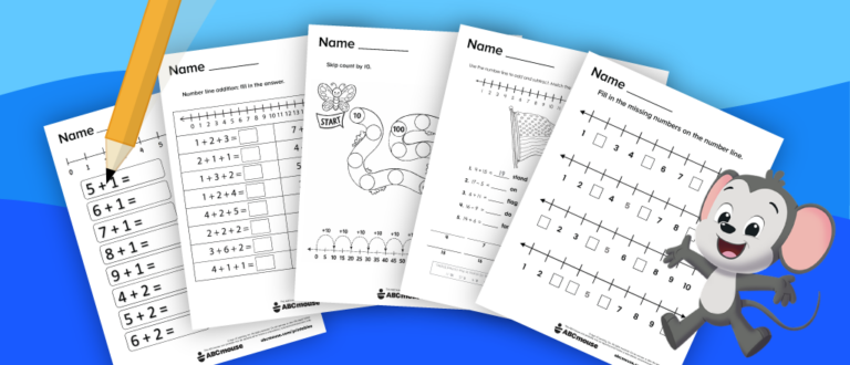 Number Line Worksheets (Free Printable PDFs for K-2 Math) | ABCmouse