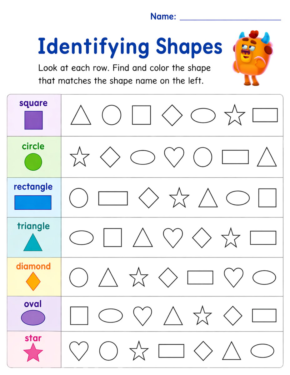 Shape Worksheets for Preschool and Kindergartners (FREE Printable PDFs ...